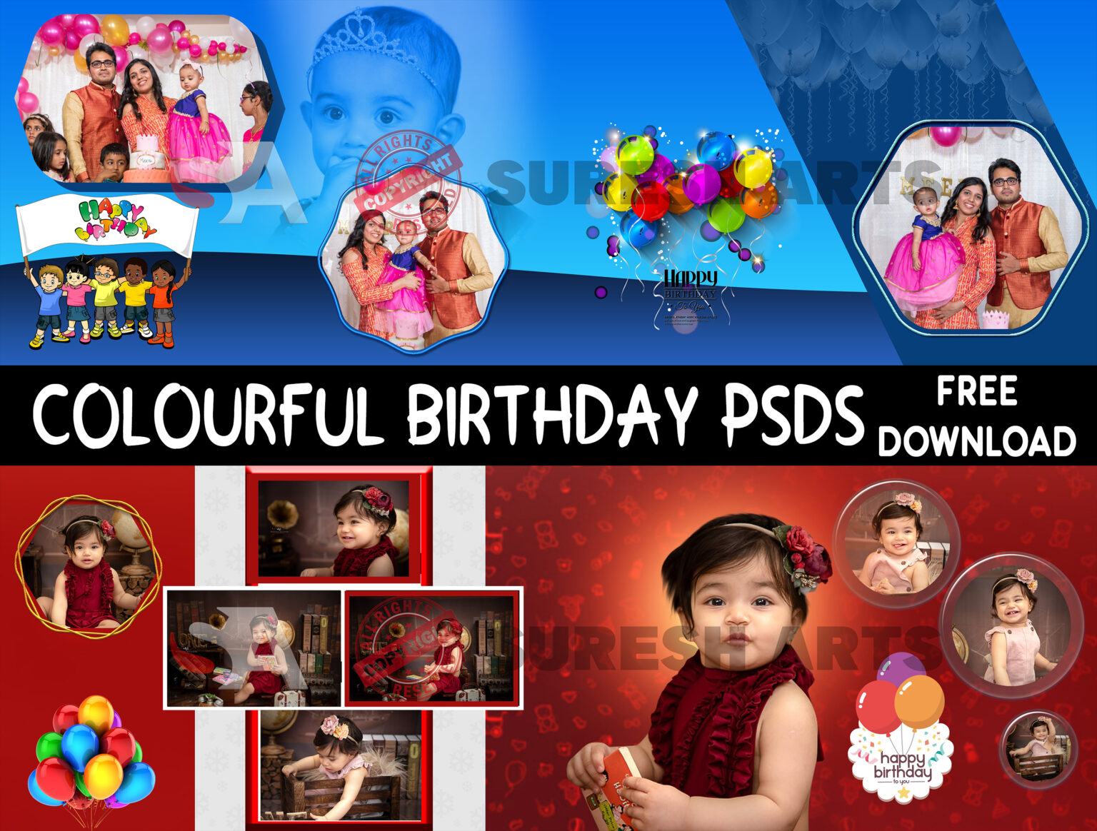 2022 Birthday Design PSD Templates Free Download - PSDStore