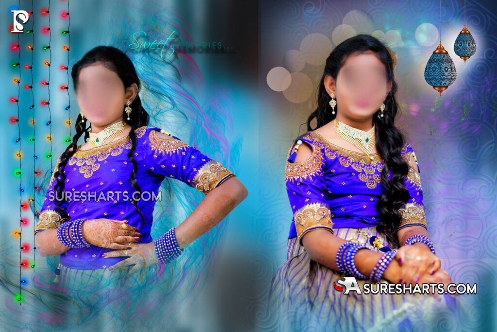 Half Saree Function Album PSD Designs Free Download-16×24 - PSDStore