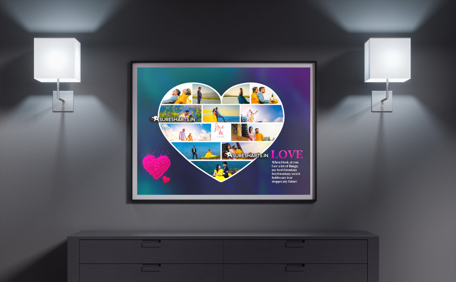 NEW HEART COLLAGE CREATIVE PSD TEMPLATES - PSDStore