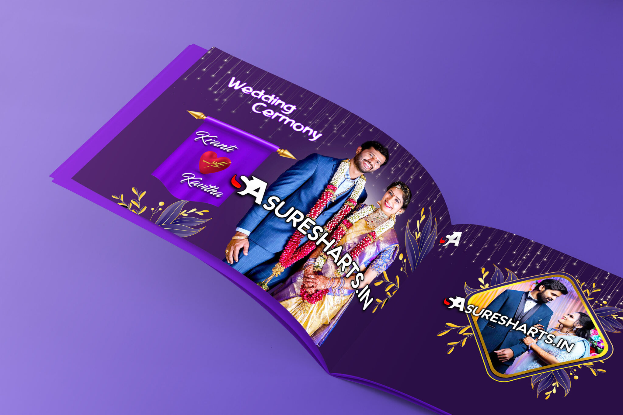 Wedding Album Cover Page Designs – Free Download - PSDStore
