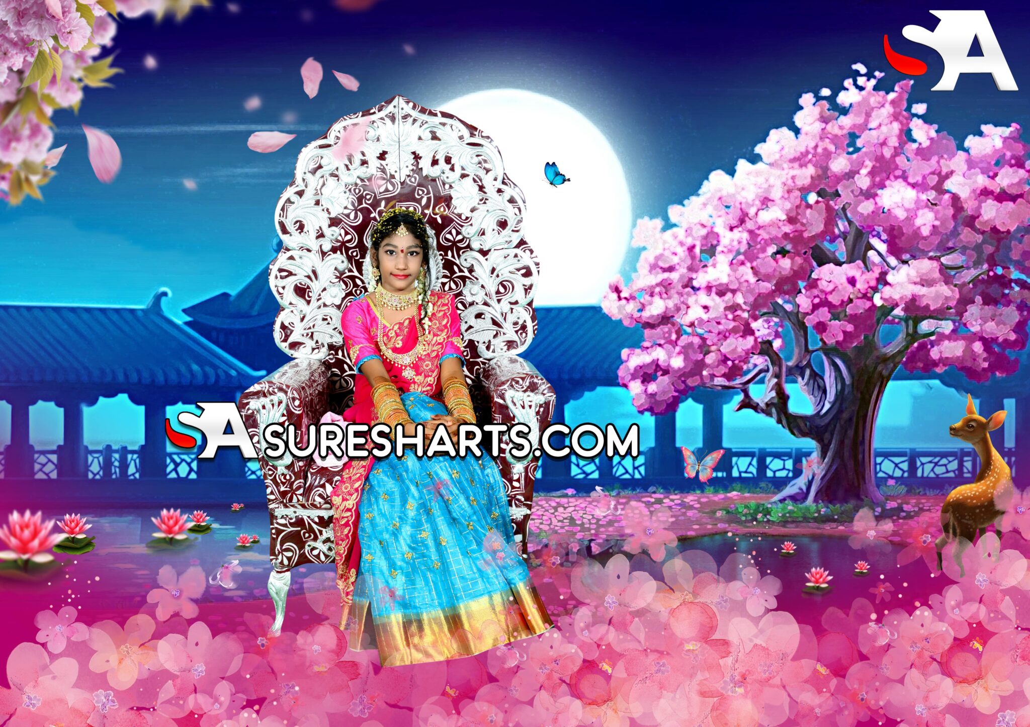 2025 SAREE CEREMONY ALBUM PSD TEMPLATES - PSDStore