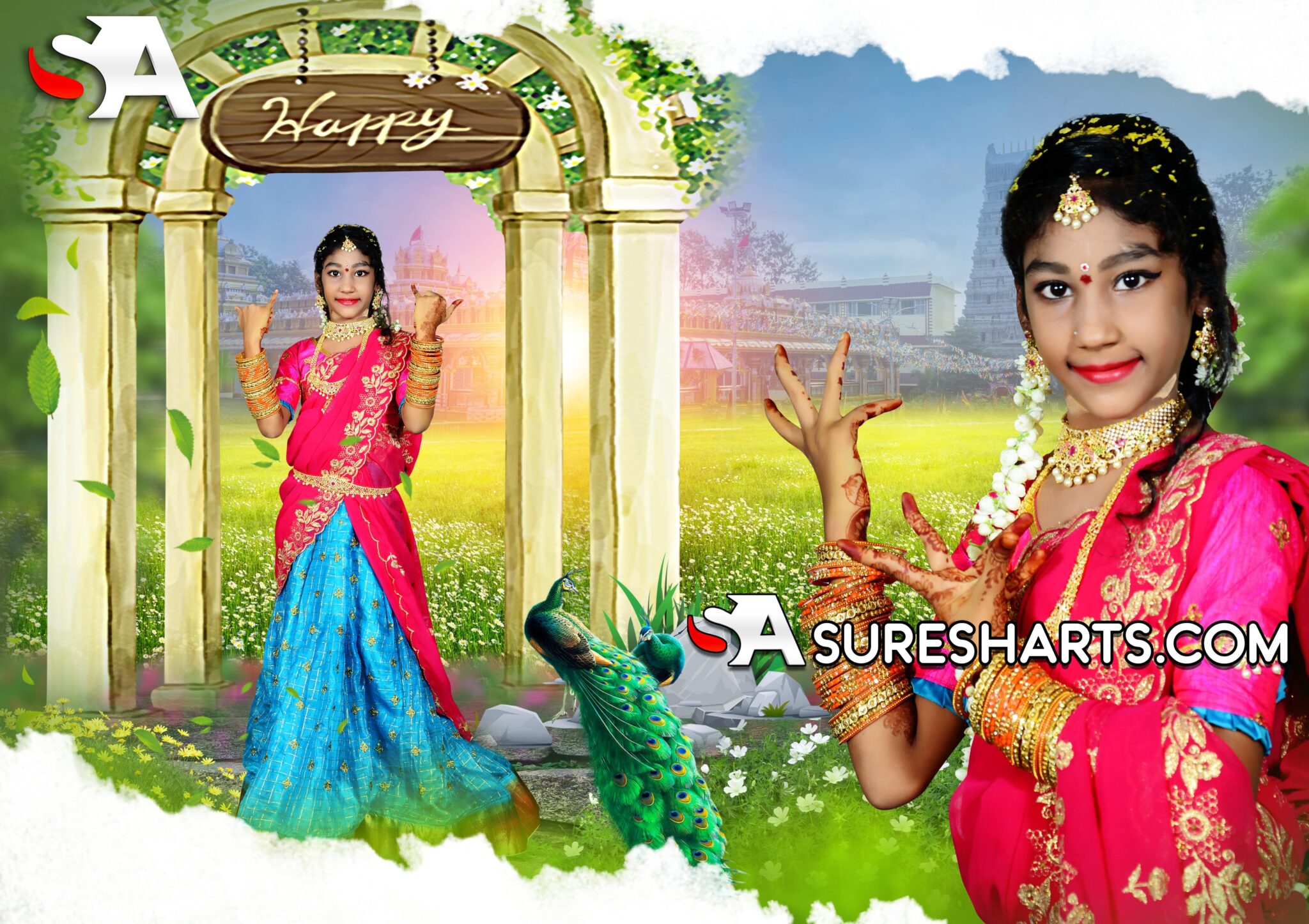 2024 SAREE CEREMONY ALBUM PSD TEMPLATES - PSDStore