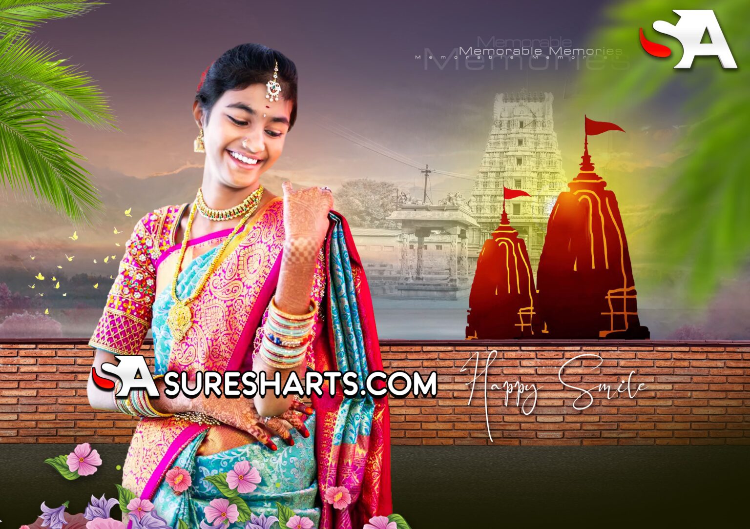 2025 SAREE CEREMONY ALBUM PSD TEMPLATES - PSDStore