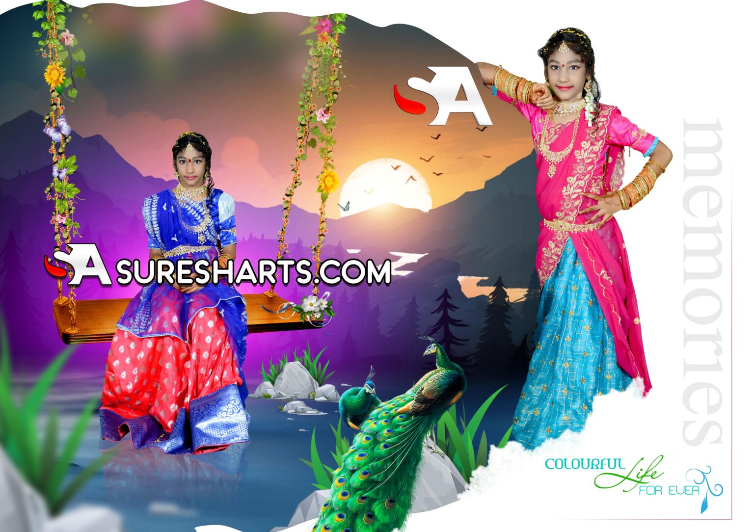 2025 SAREE CEREMONY ALBUM PSD TEMPLATES - PSDStore