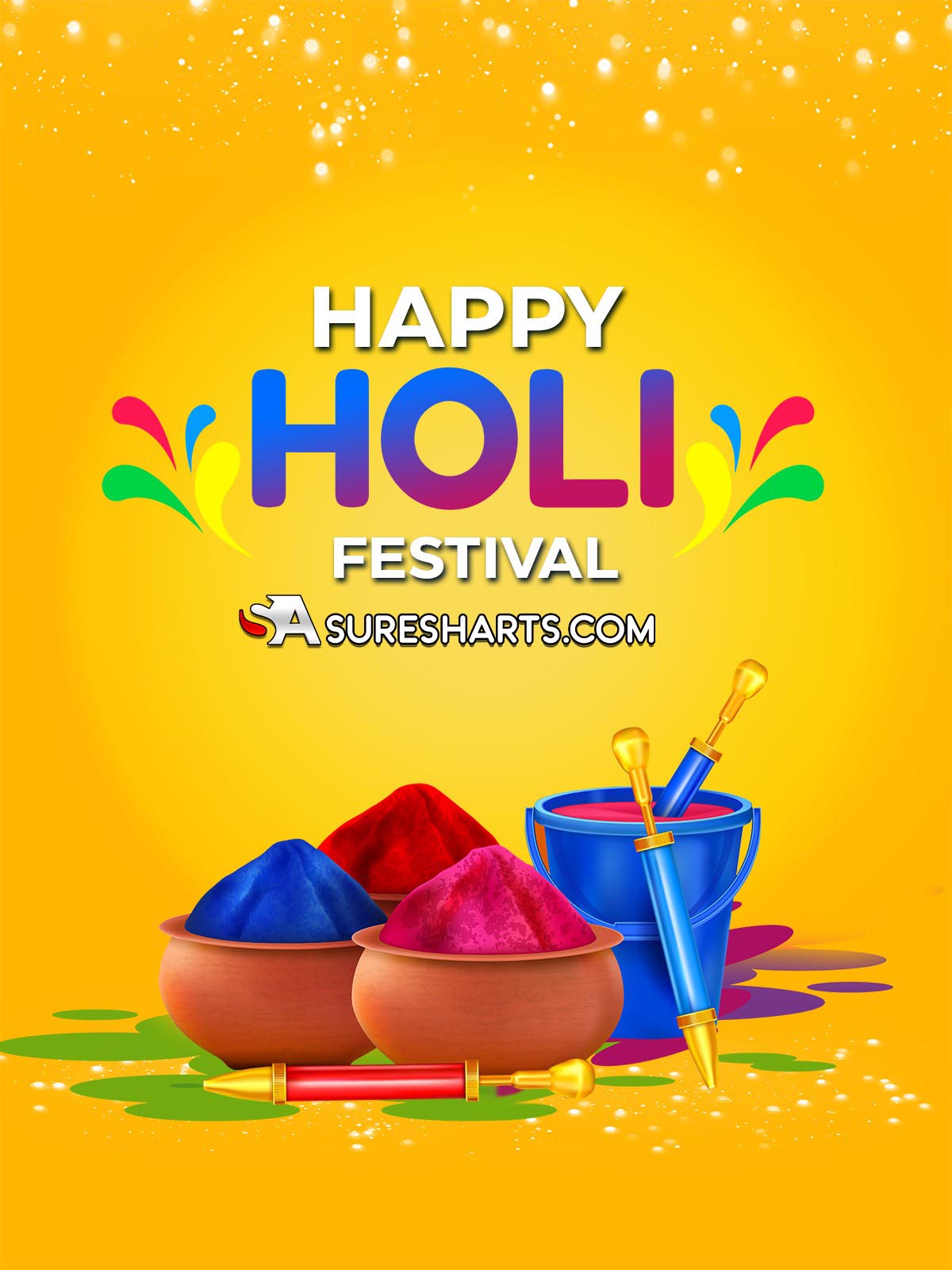 Holi Festival PSD Designs-Free Download Wishes - PSDStore
