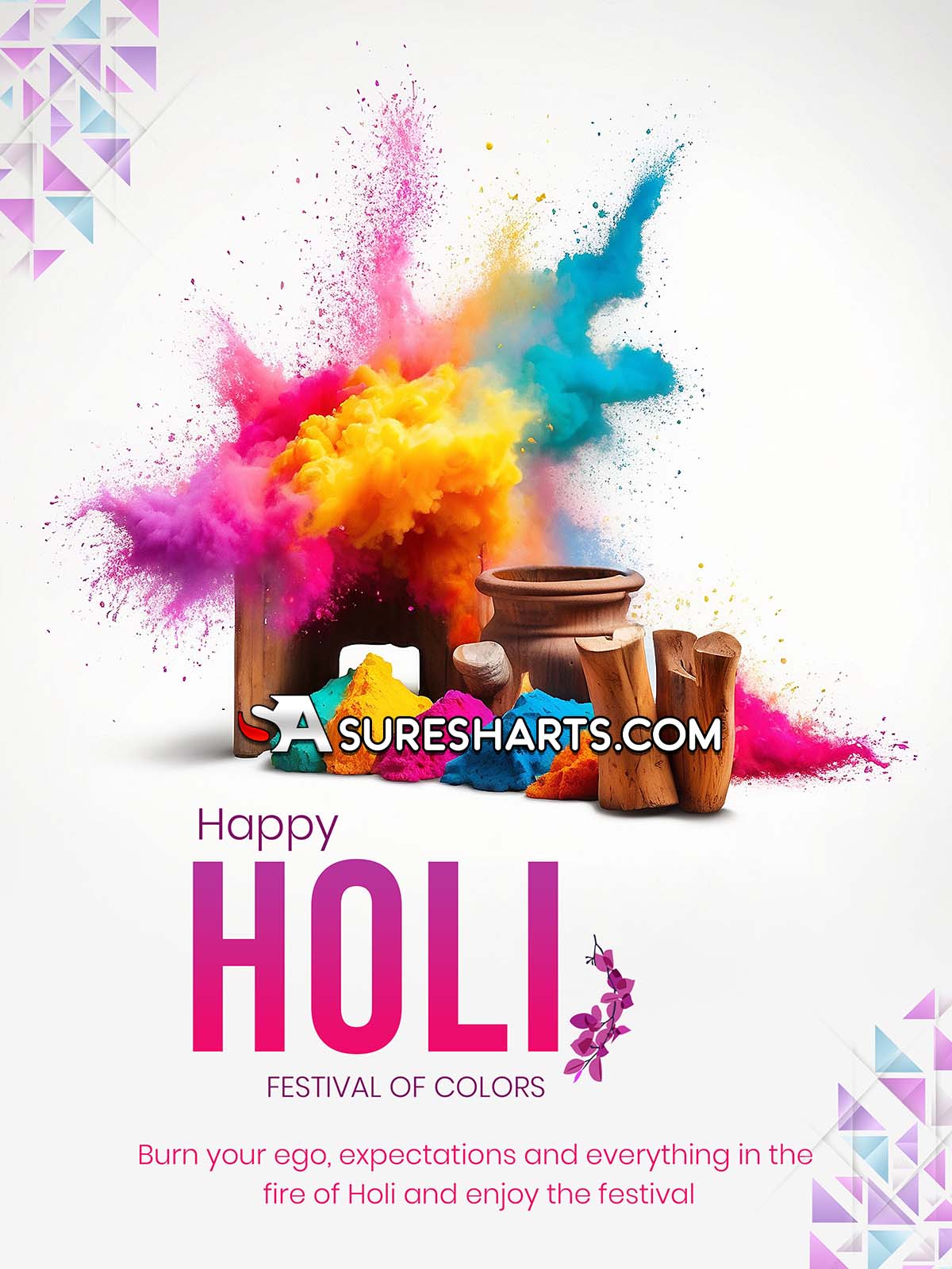 Holi Festival PSD Designs-Free Download Wishes - PSDStore