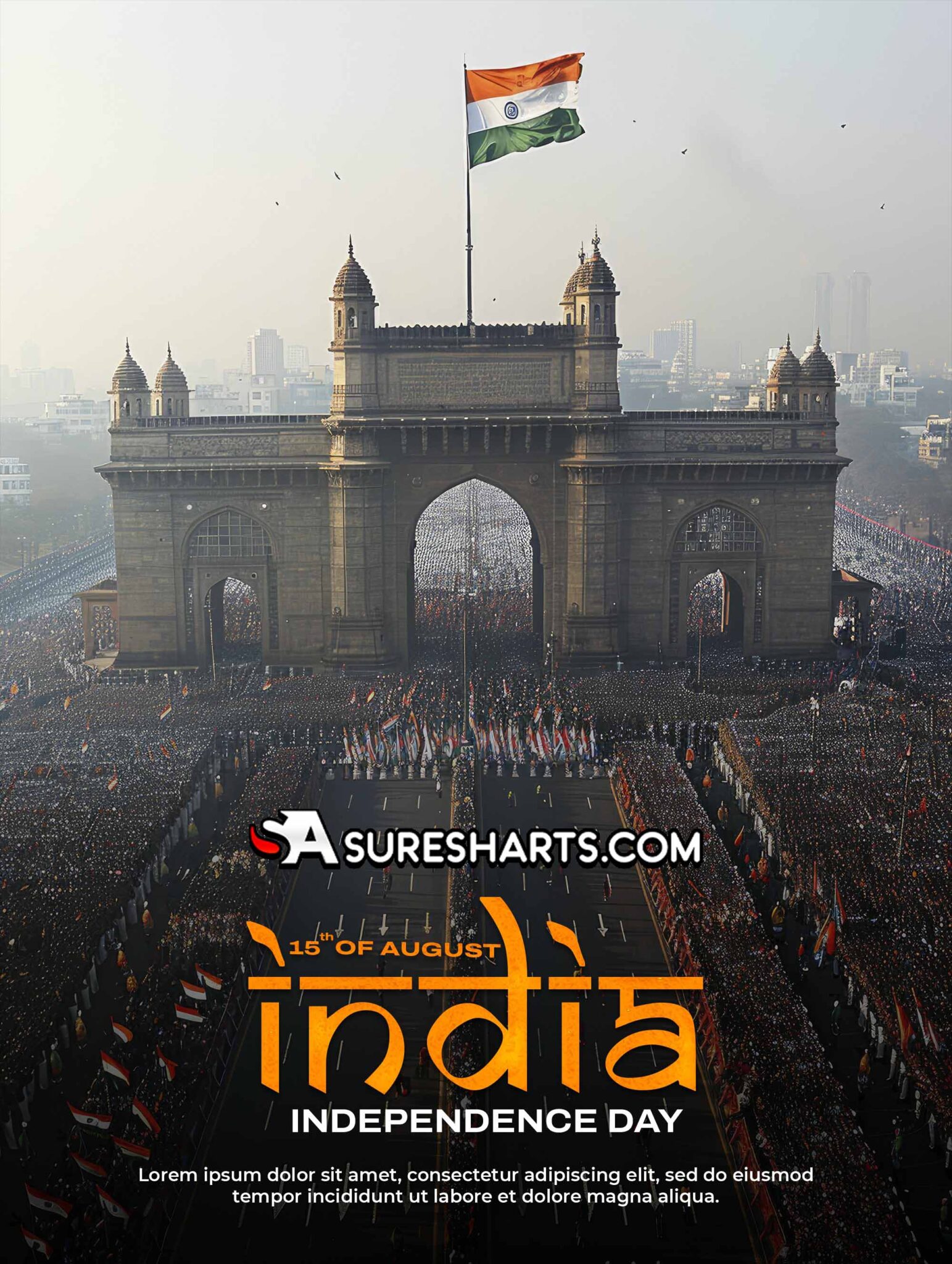 15 August Happy Independence Day PSD, Wishes, Templates - PSDStore