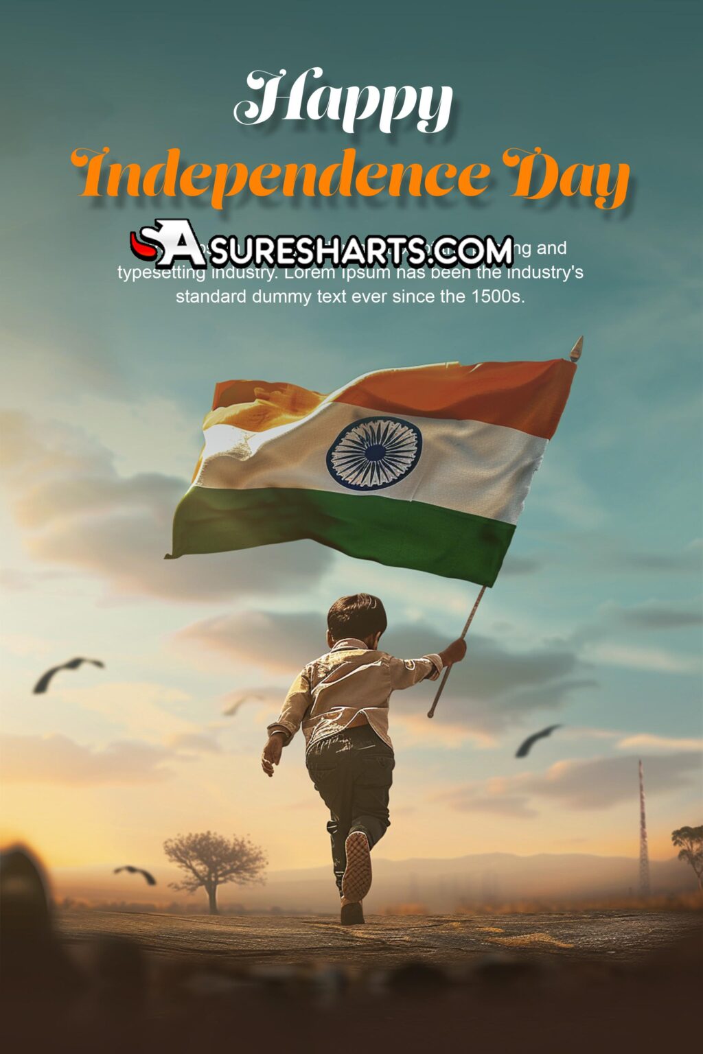 15 August Happy Independence Day PSD, Wishes, Templates - PSDStore